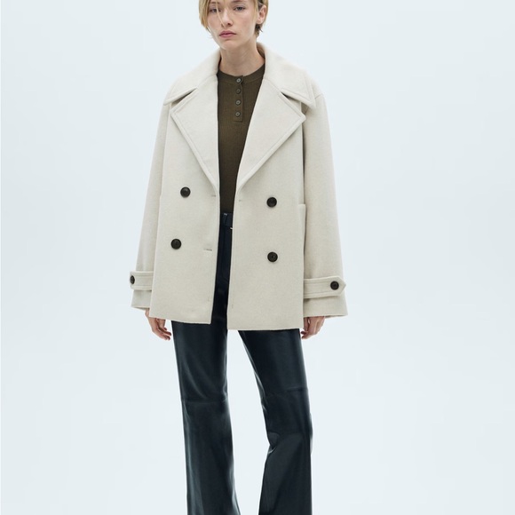 Mango | Jackets & Coats | Mango Double Breasted Wool Coat | Poshmark